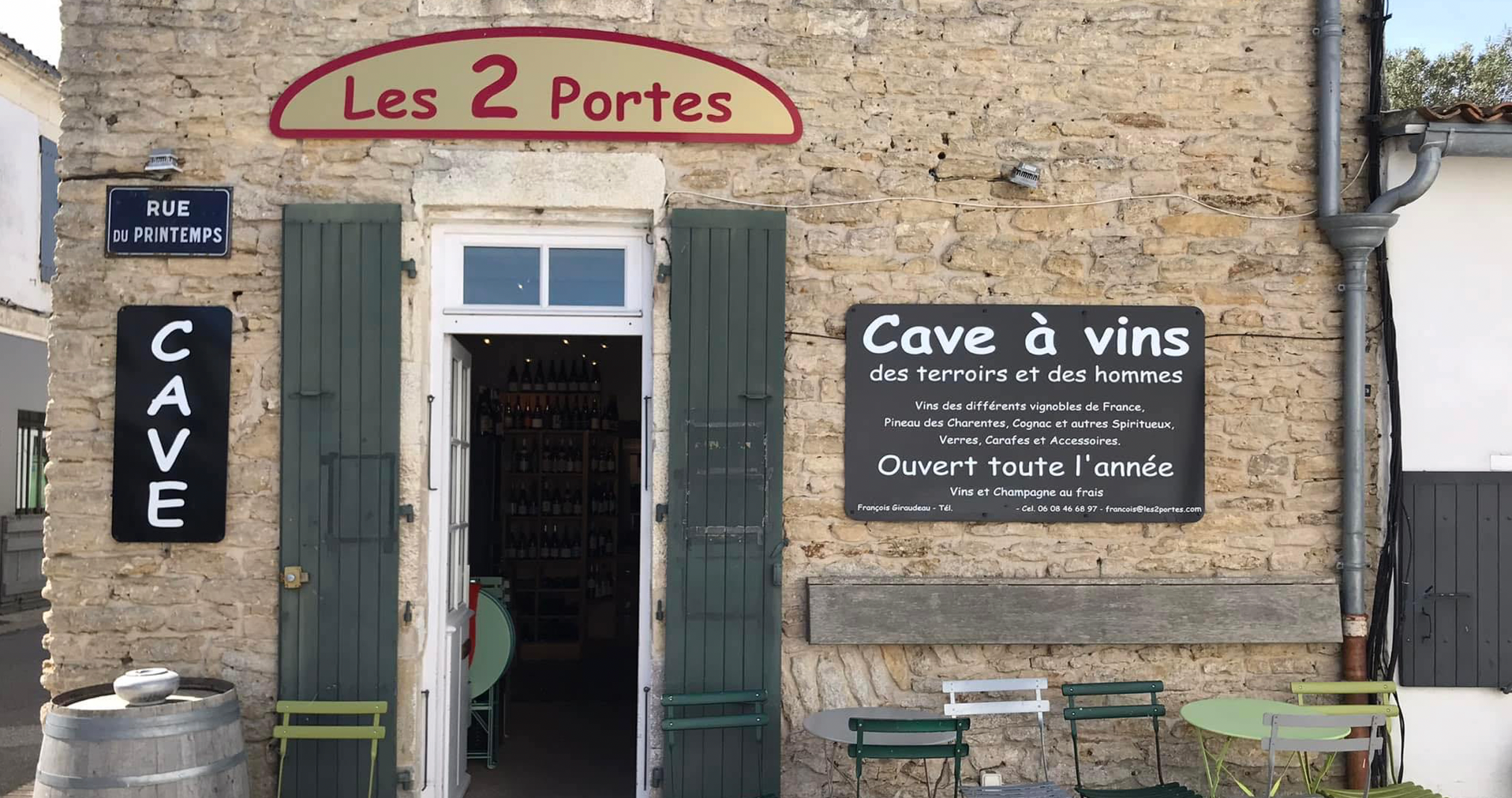 Wine Shop Les 2 Portes in Les Portes-en-Ré - Fooding